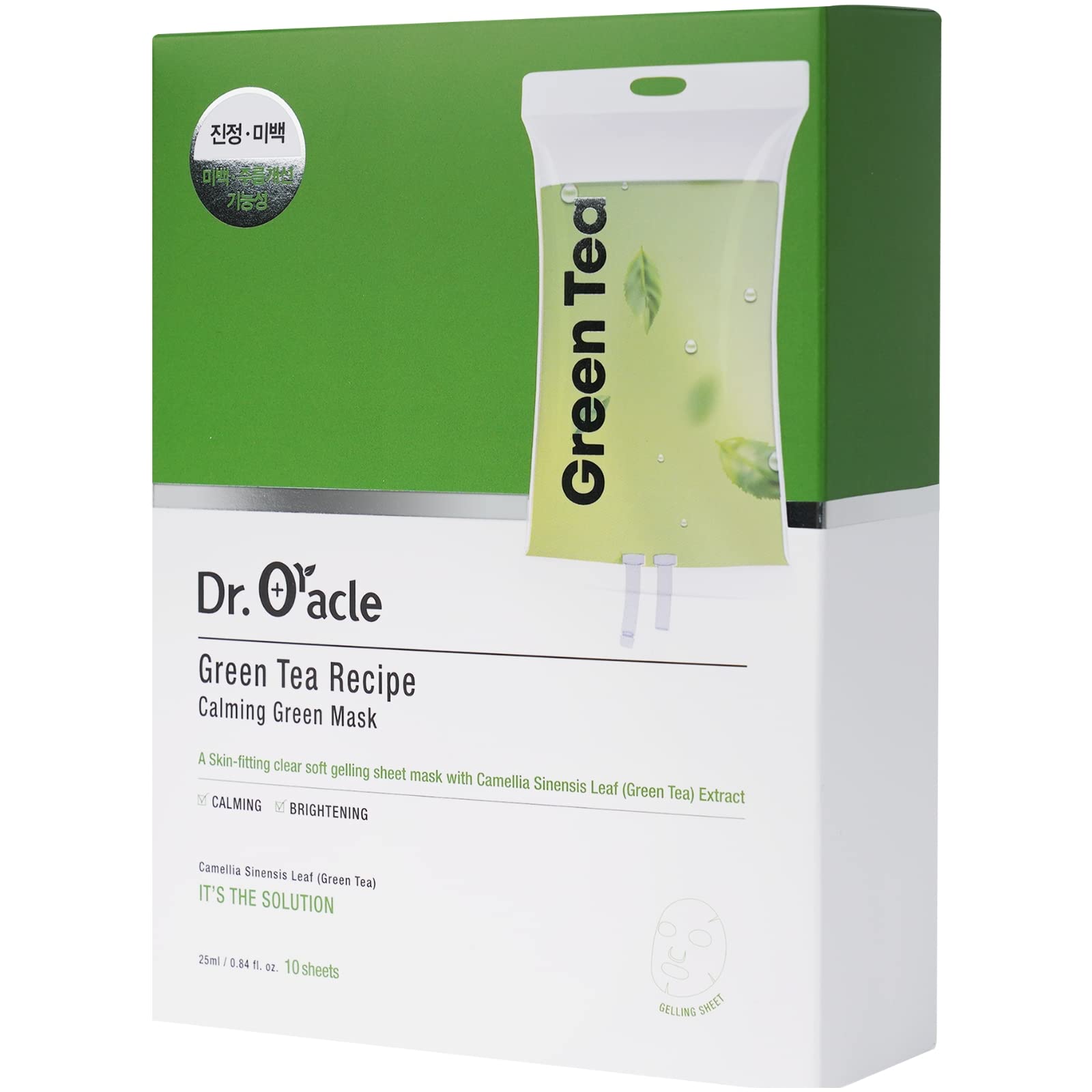 Dr.Oracle Green Tea Recipe Calming Green Mask 10pcs | BEST SKINCARE ...